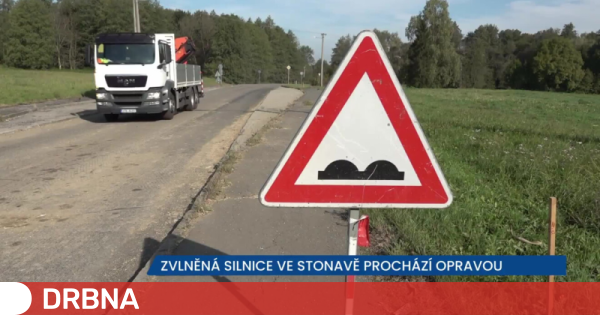 Zvlněná silnice ve Stonavě prochází opravou, v pondělí a v úterý bude ...