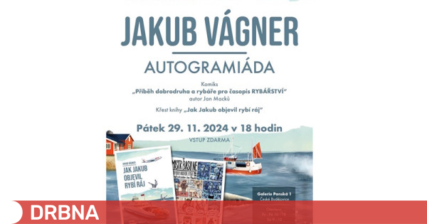 Jakub Vágner představí svou novou dětskou knihu